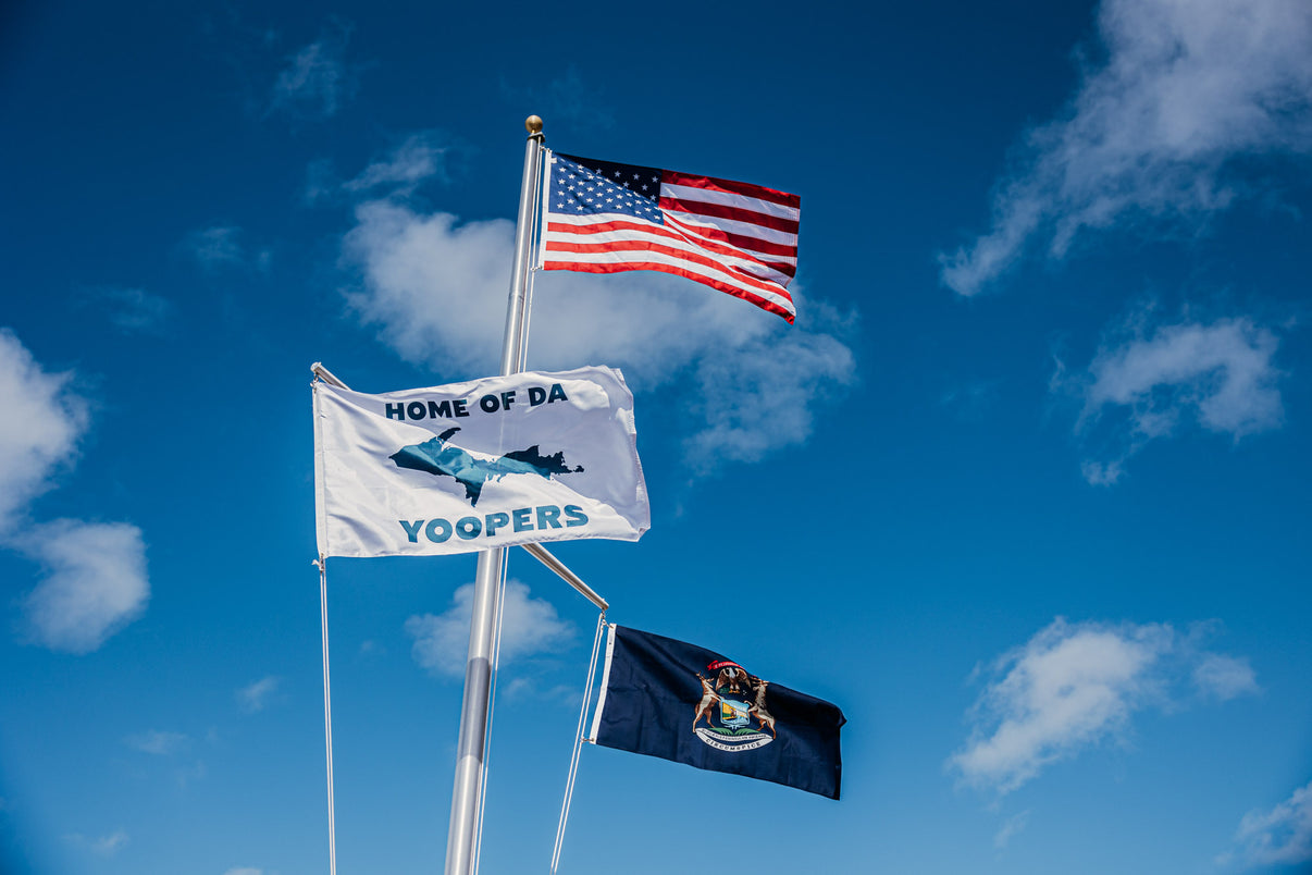 Home of Da Yoopers | Upper Peninsula Flag – Peninsula Gear